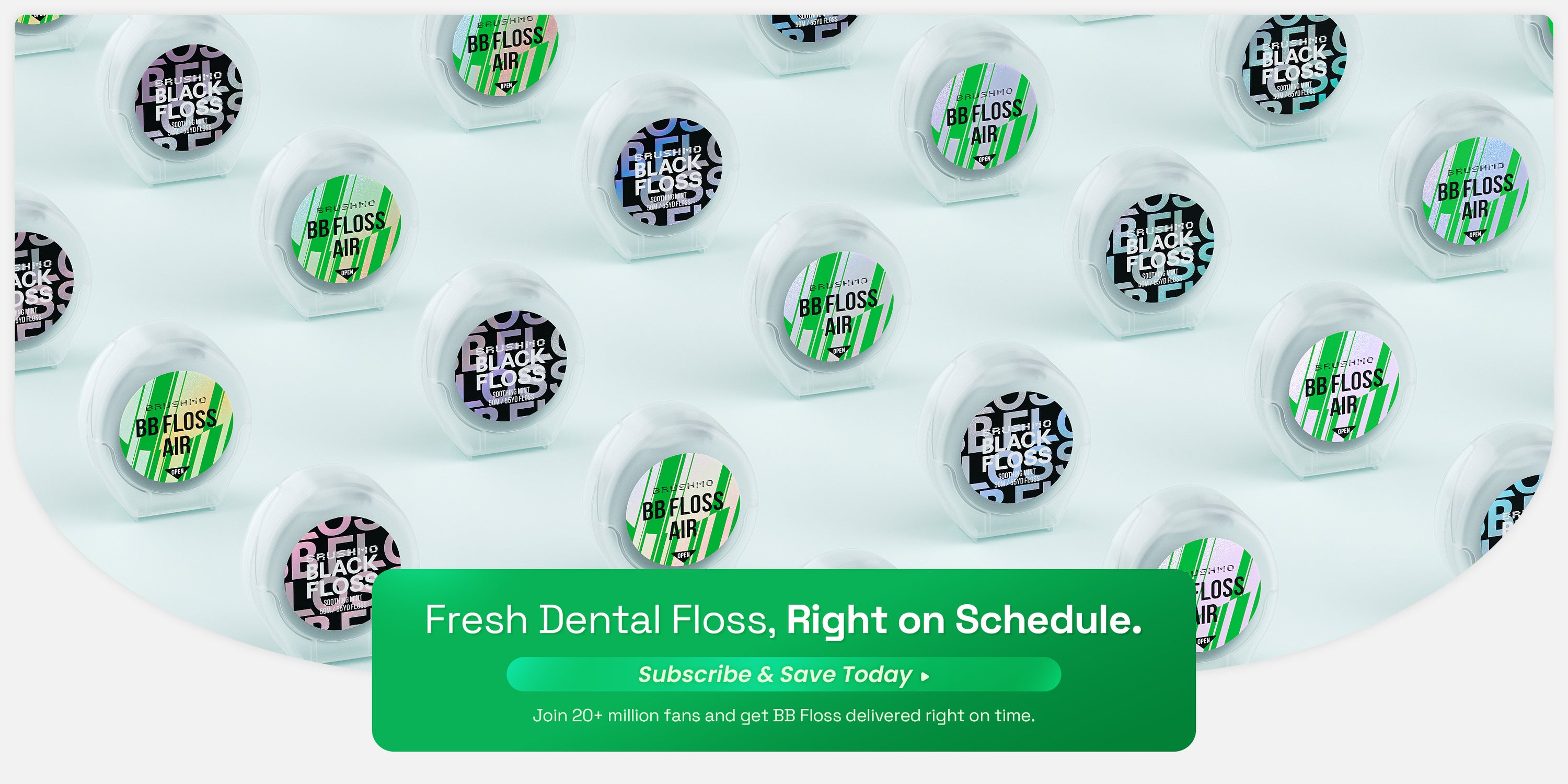 Brushmo Black Floss (BBFloss) Expanding Woven Dental Floss – 55YD, 1 P